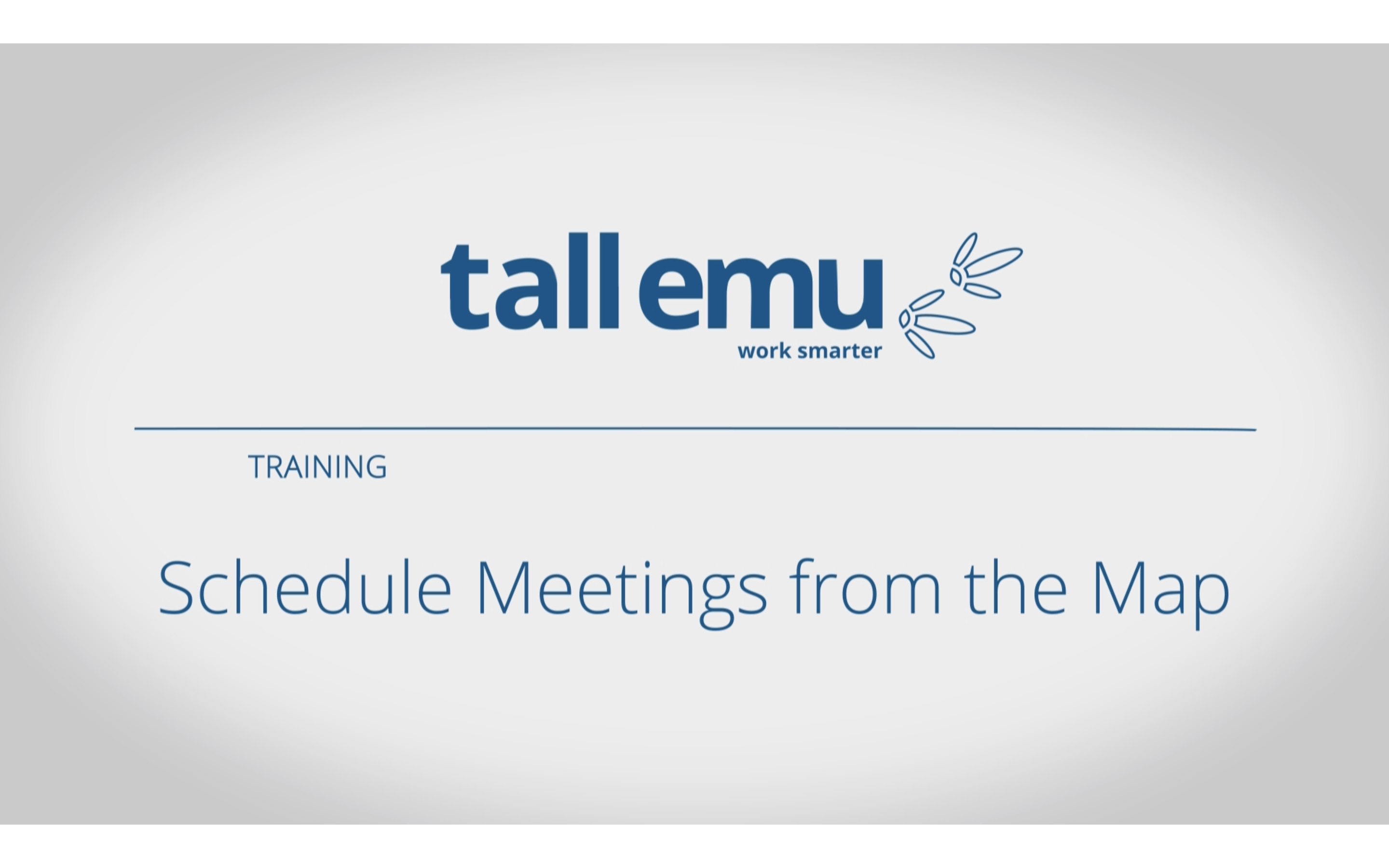 Schedule Meetings from the Map - General Help - Tall Emu CRM