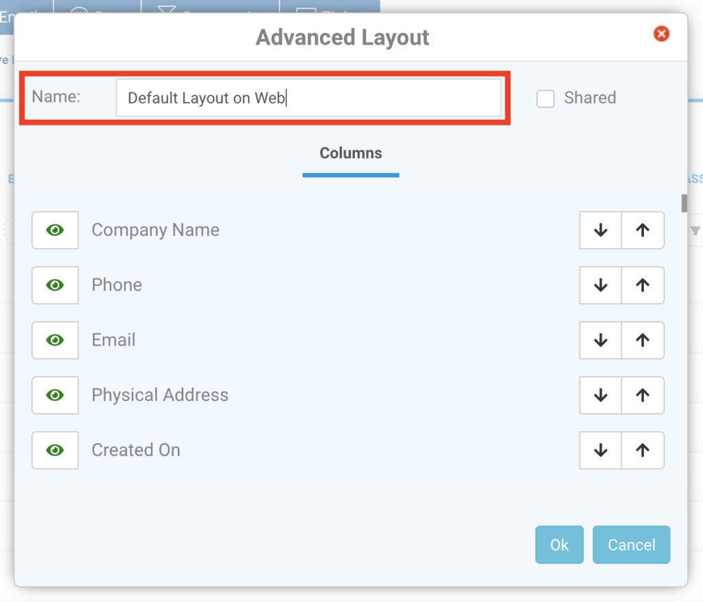 Setting Up Grid Layouts - General Help - the CRM CRM Australia