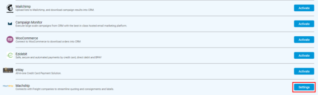 Connecting with Machship - General Help - Tall Emu CRM + MYOB CRM Australia