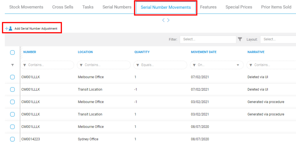 Serial Numbers - General Help - the CRM CRM Australia