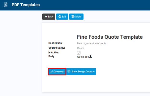 PDF Templates - General Help - Tall Emu CRM + MYOB CRM Australia