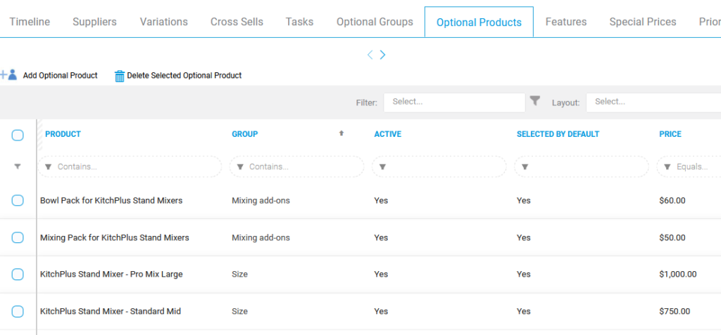 Configurable Products - General Help - the CRM CRM Australia
