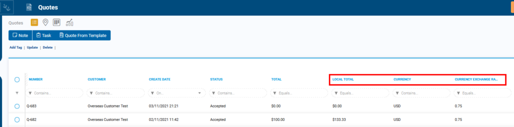 Multi-currency for Sales - General Help - Tall Emu CRM Australia