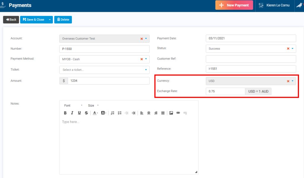 Multi-currency for Sales - General Help - Tall Emu CRM Australia