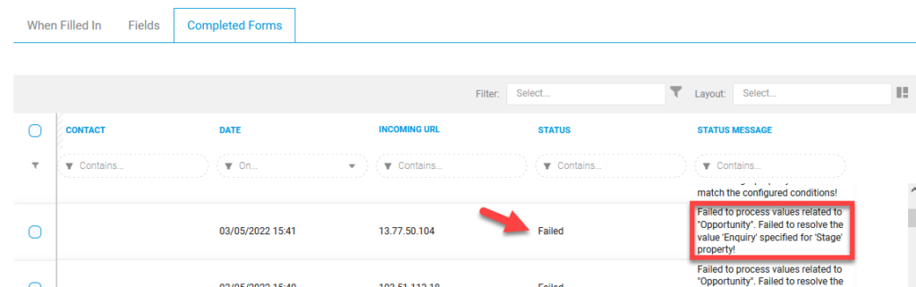 Creating a simple Web Form - General Help - Tall Emu CRM