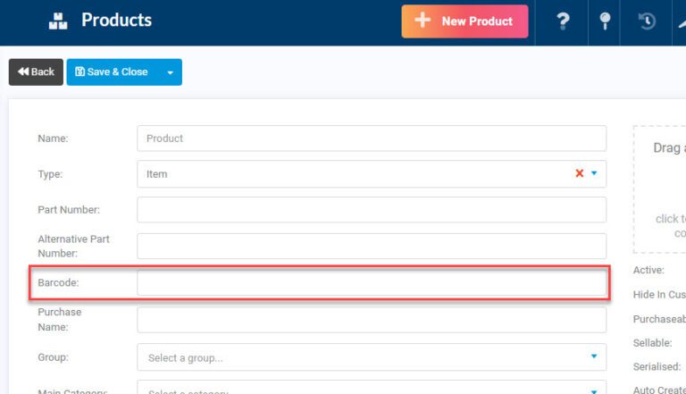 Barcodes - General Help - Tall Emu CRM Australia