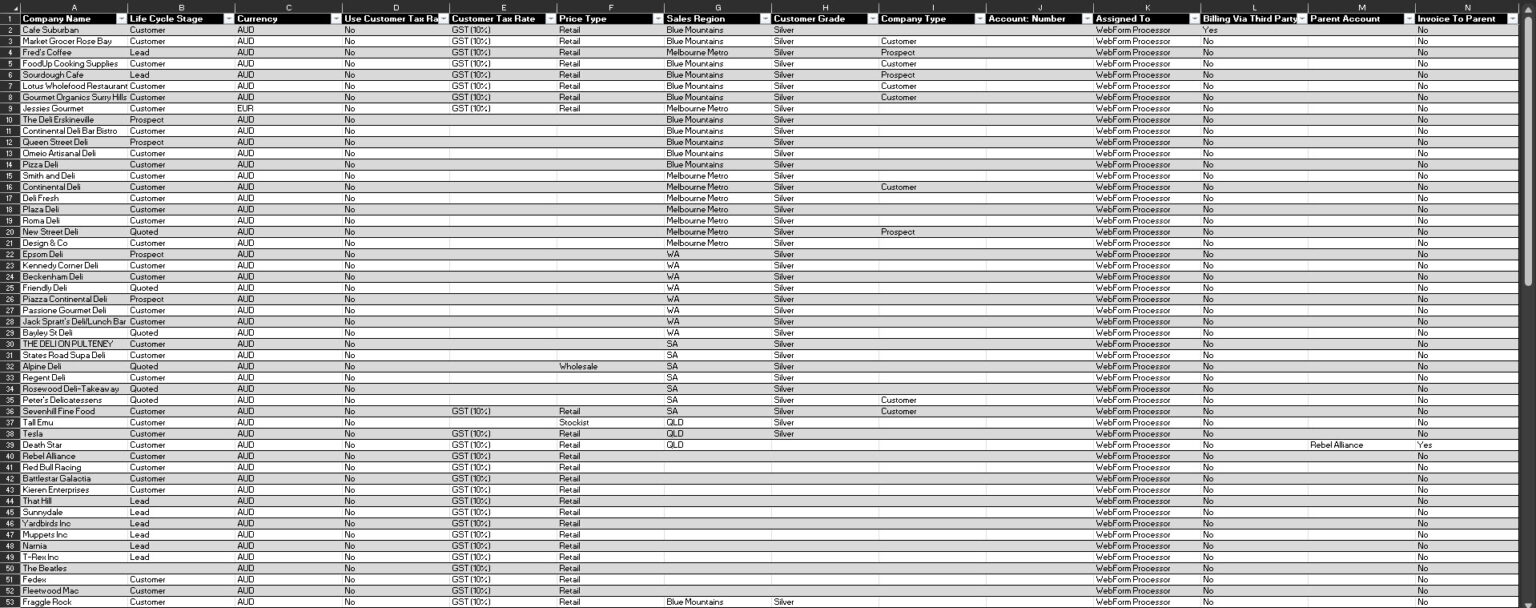 Export Data To Excel General Help Tall Emu Crm