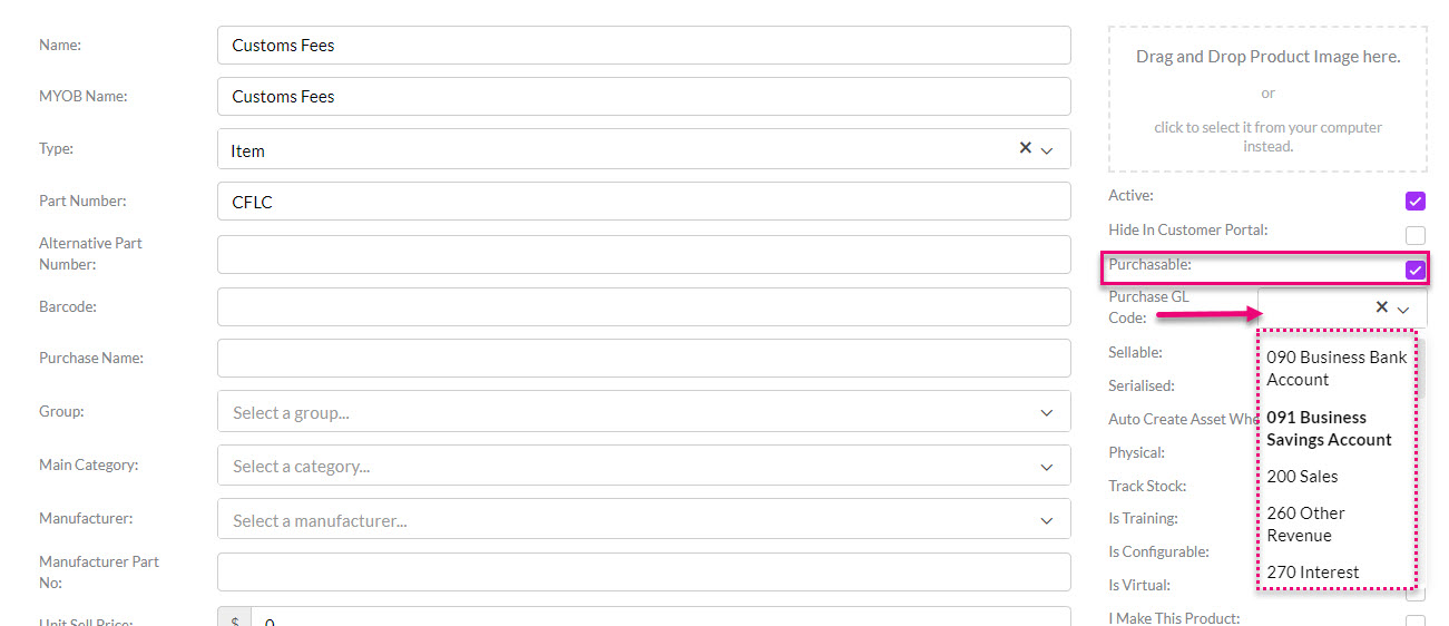 Calculating Landed Costs - General Help - Tall Emu CRM
