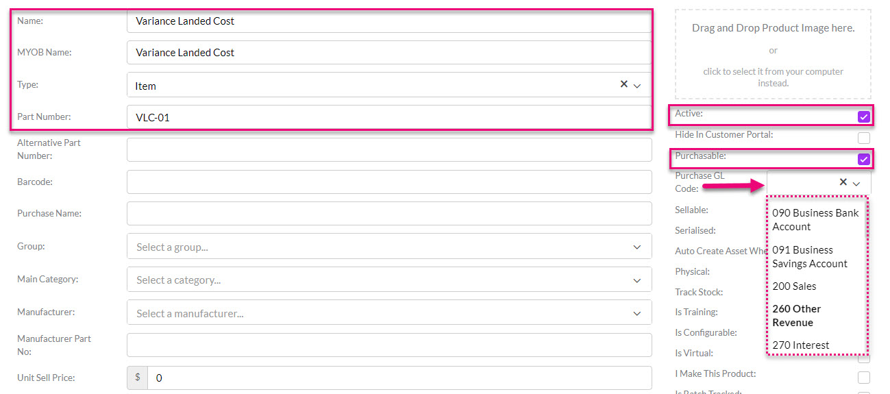 Calculating Landed Costs - General Help - Tall Emu CRM