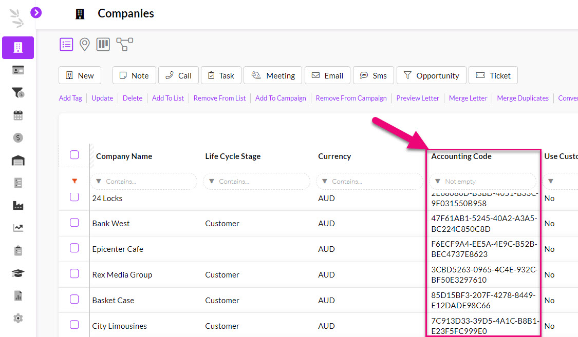 MYOB data sync settings (Advanced) - General Help - Tall Emu CRM