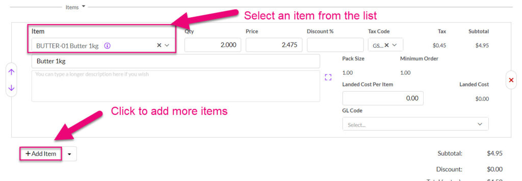 Supplier Bills - General Help - Tall Emu CRM