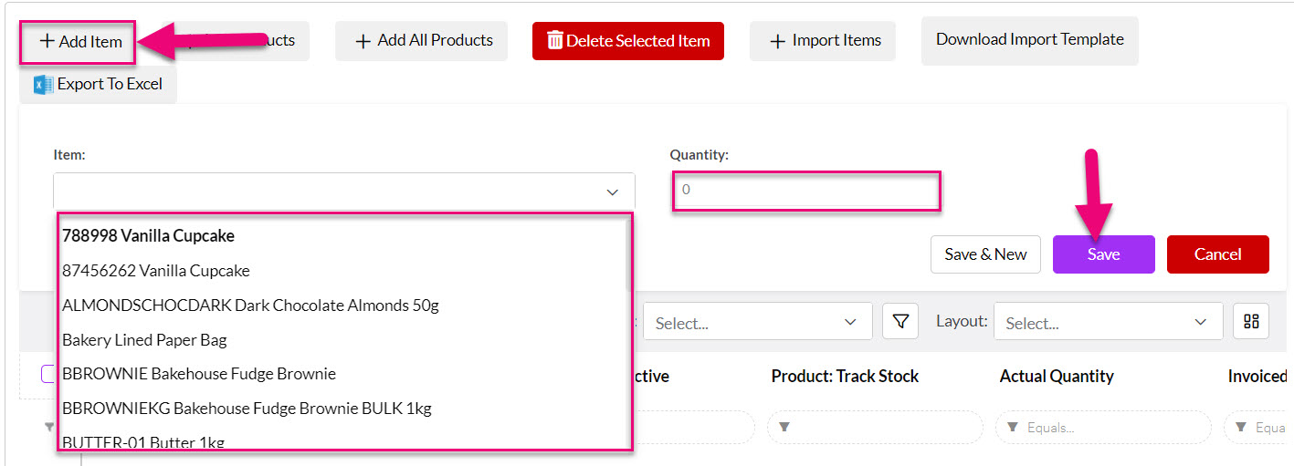 Stocktakes - Doing Stock Takes in the CRM CRM