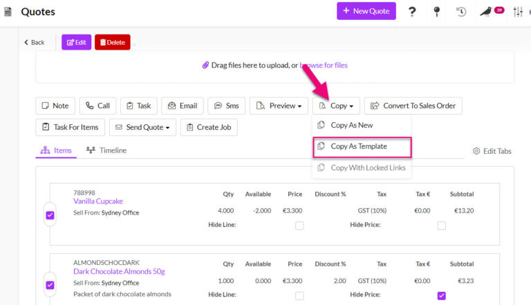 Quote Form Templates - General Help - Tall Emu CRM