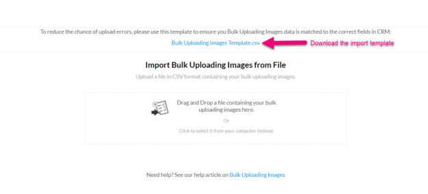 Bulk Uploading Images General Help Tall Emu Crm