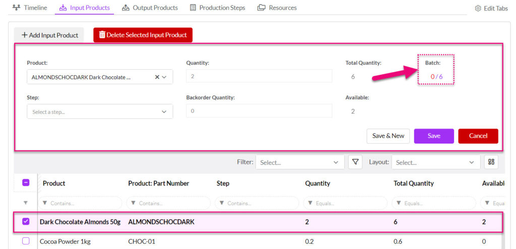 Product Batches - General Help - Tall Emu CRM