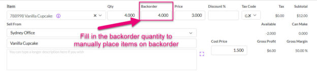 Backorders - How to manage in the CRM