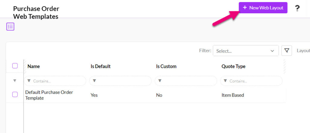 Set Up Web Purchase Order Templates - General Help - Tall Emu CRM