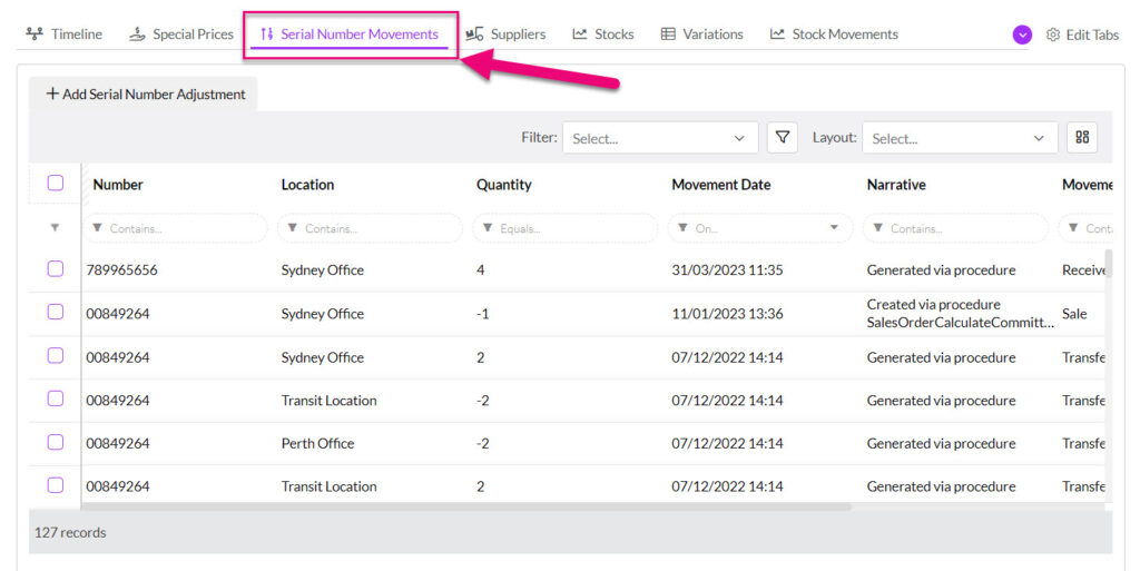 Managing Stock - General Help - Tall Emu CRM + MYOB CRM Australia