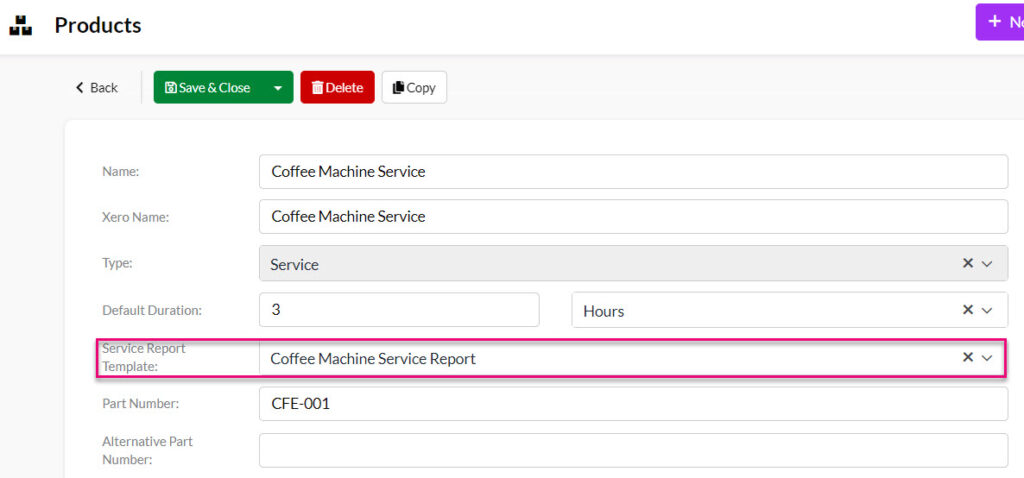 Service Report Templates - General Help - Tall Emu CRM