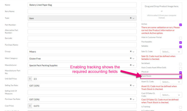 Stock-Tracked Products - General Help - Tall Emu CRM