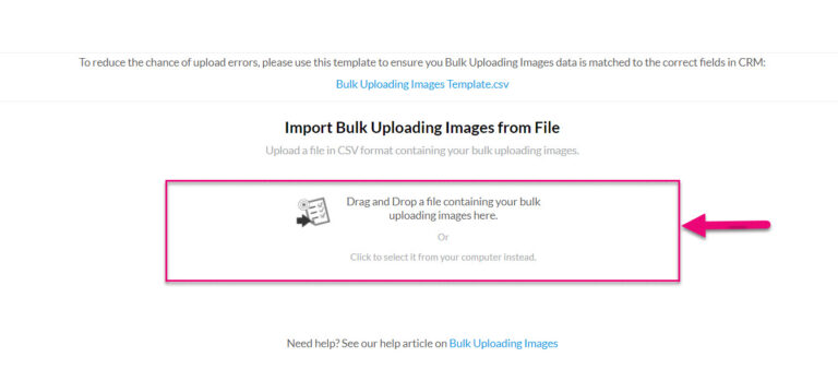 Bulk uploading images - General Help - Tall Emu CRM