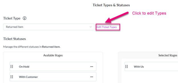 Ticket settings - General Help - Tall Emu CRM