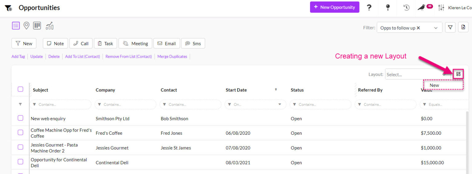 Setting up your Sales Pipeline - General Help - Tall Emu CRM