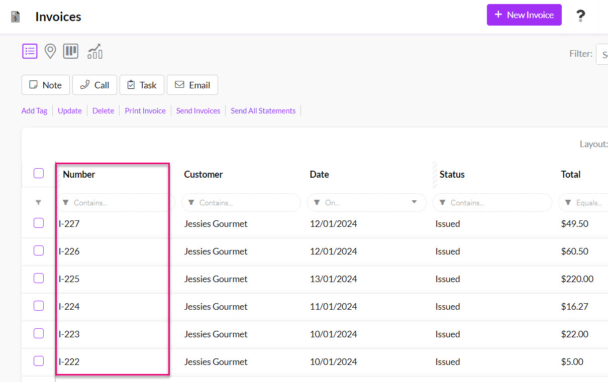 Prefix/Sequences settings (Record Numbering) - General Help - Tall Emu CRM