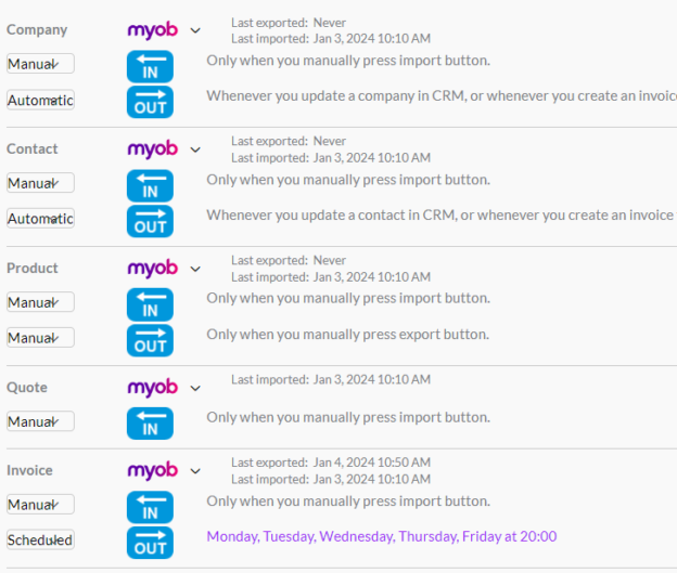 Changes to accounting syncing - General Help - Tall Emu CRM