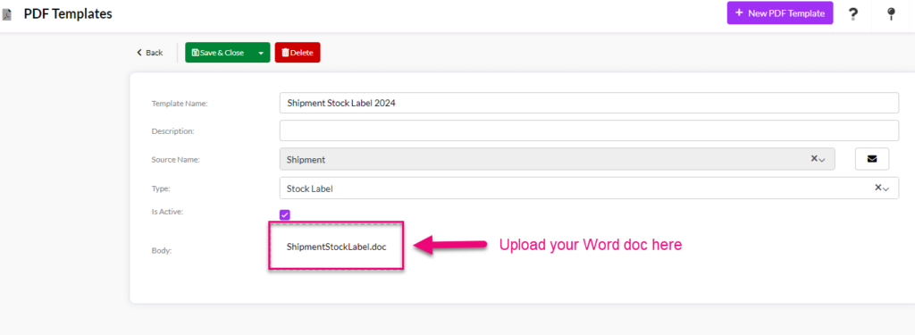 PDF Templates - General Help - Tall Emu CRM