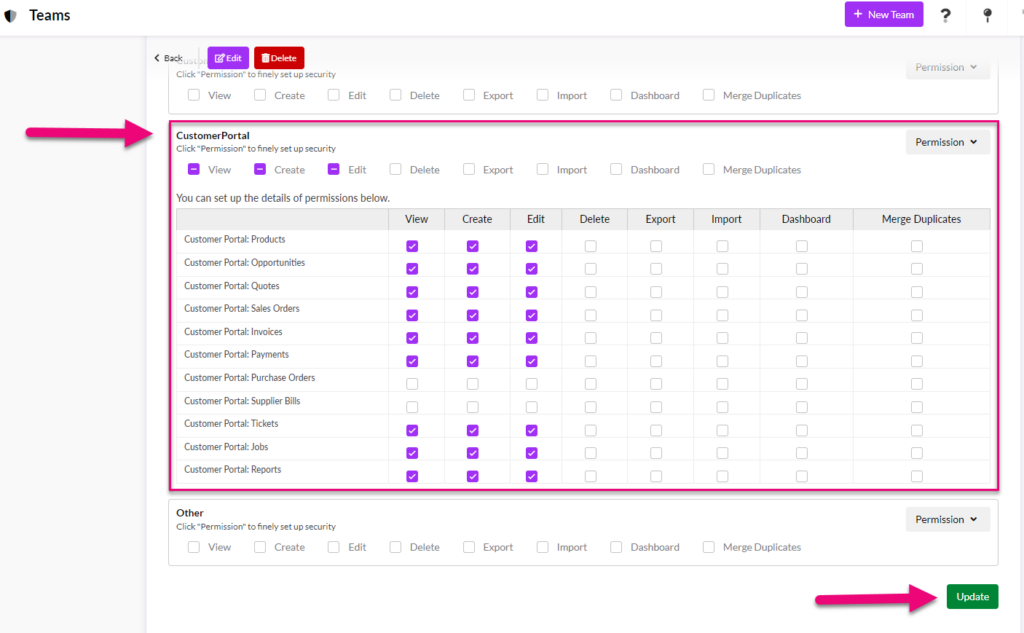 Customer Portal Admin - General Help - Tall Emu CRM